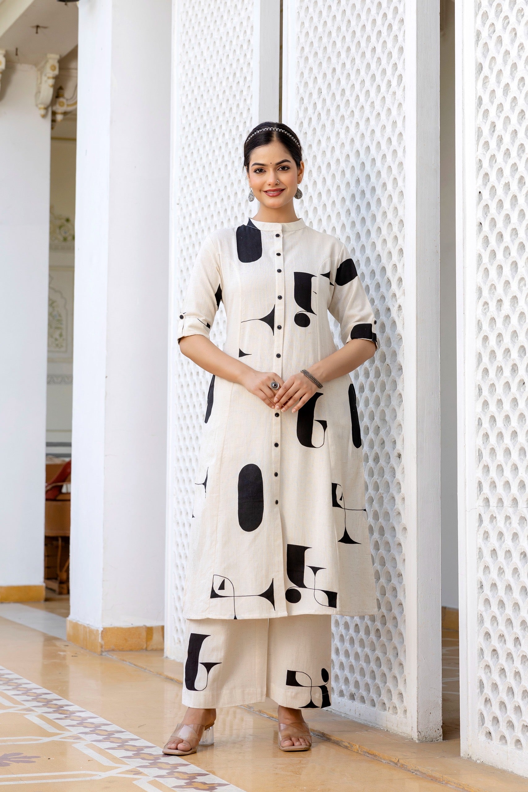 Buy Varisha Cotton A Line Coord Set for Women in India